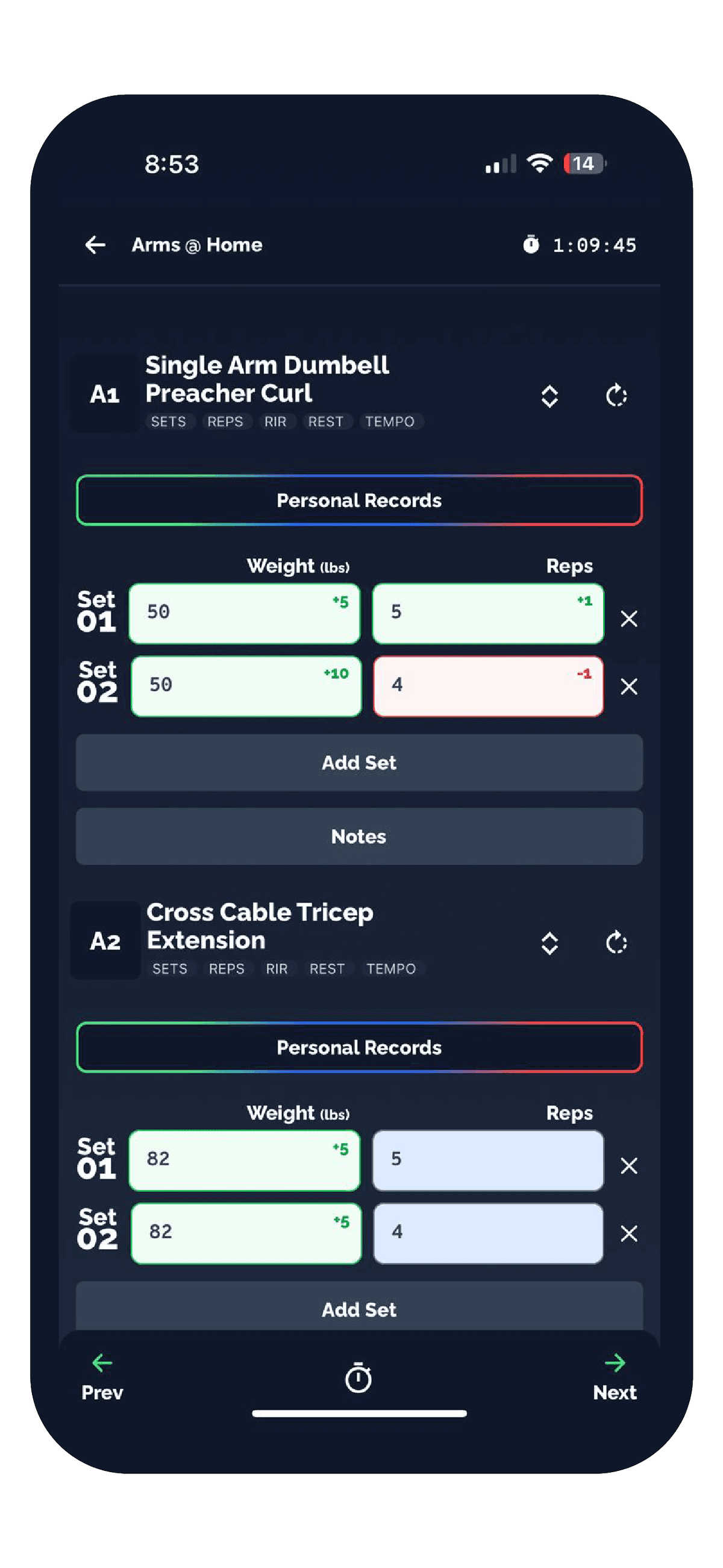 Tracked • Strength Training